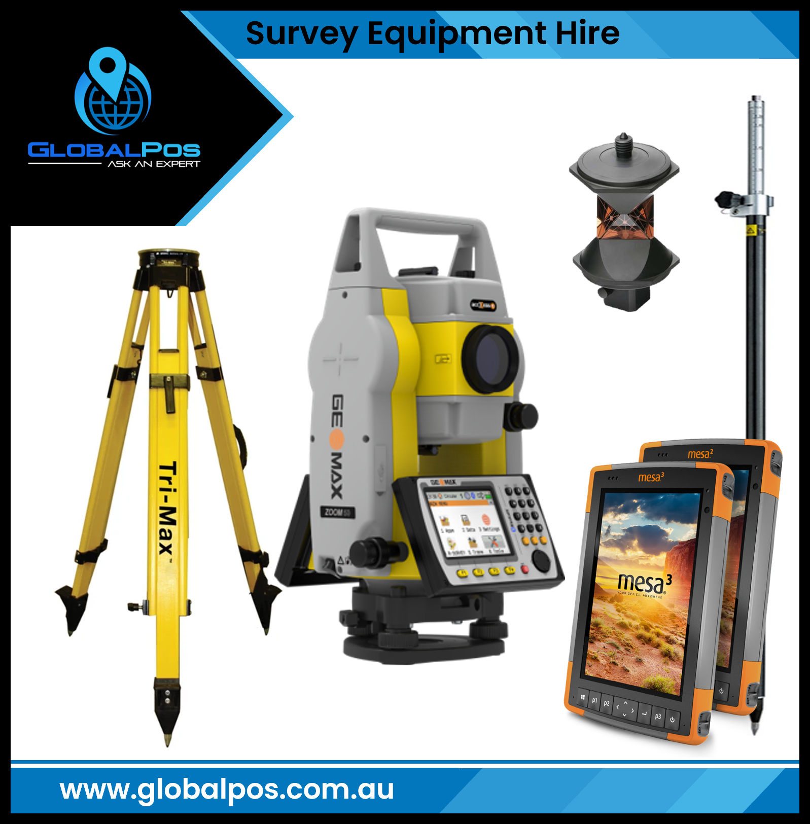 Manual Total Station Kit for Hire – GlobalPos Shop