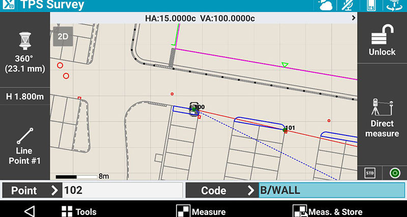 Geomax X-PAD Ultimate Survey AutoMeasuring TPS (option) - Requires TPS ...